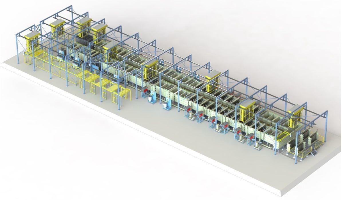 Innovative and Turnkey Automation Solutions with Realtime 3D SCADA for Surface Treatment Systems