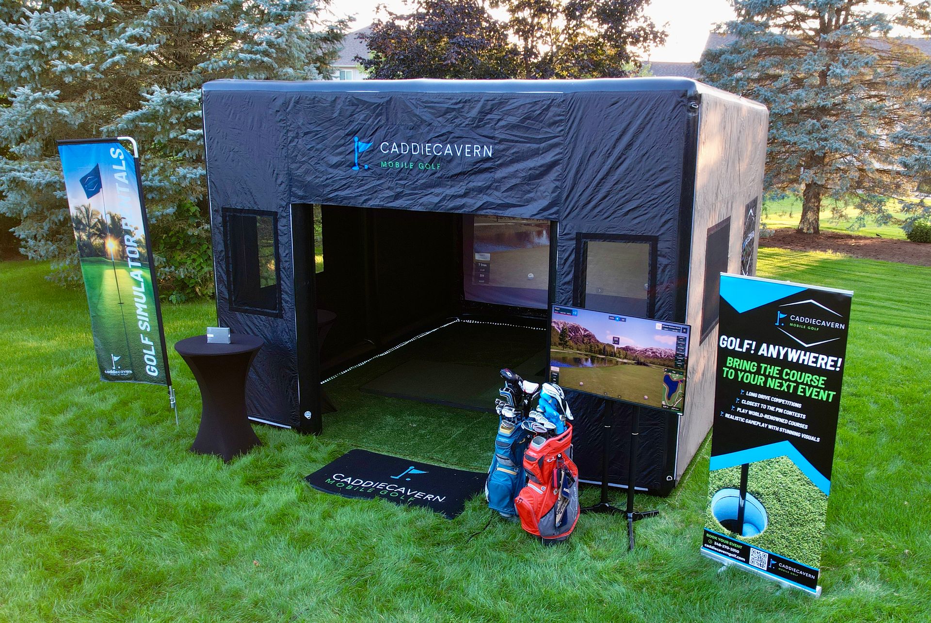 Mobile Golf Simulator Rentals - CaddieCavern