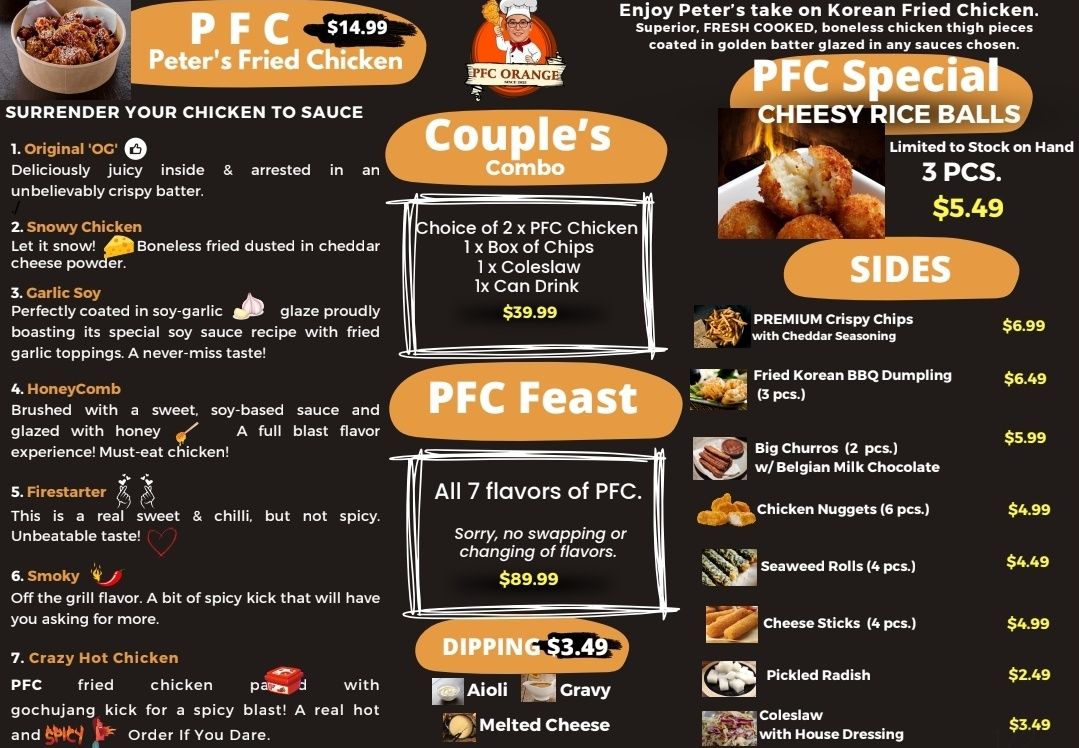 Deliciously Korean Fried Chicken in Orange NSW