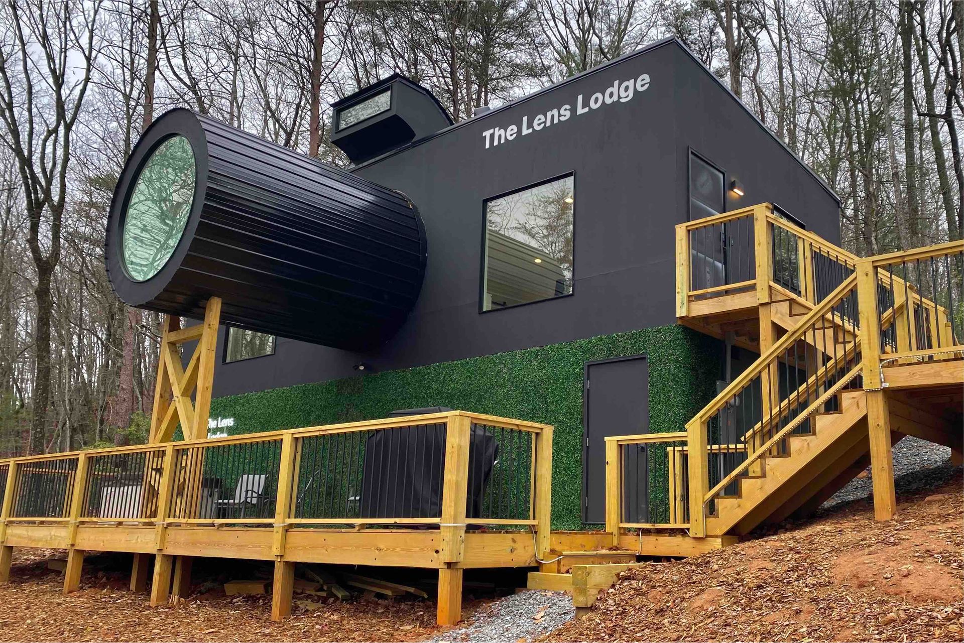 The Lens Lodge | Custom AirBnB Home built by Robert Dobbs with Ellijay ...