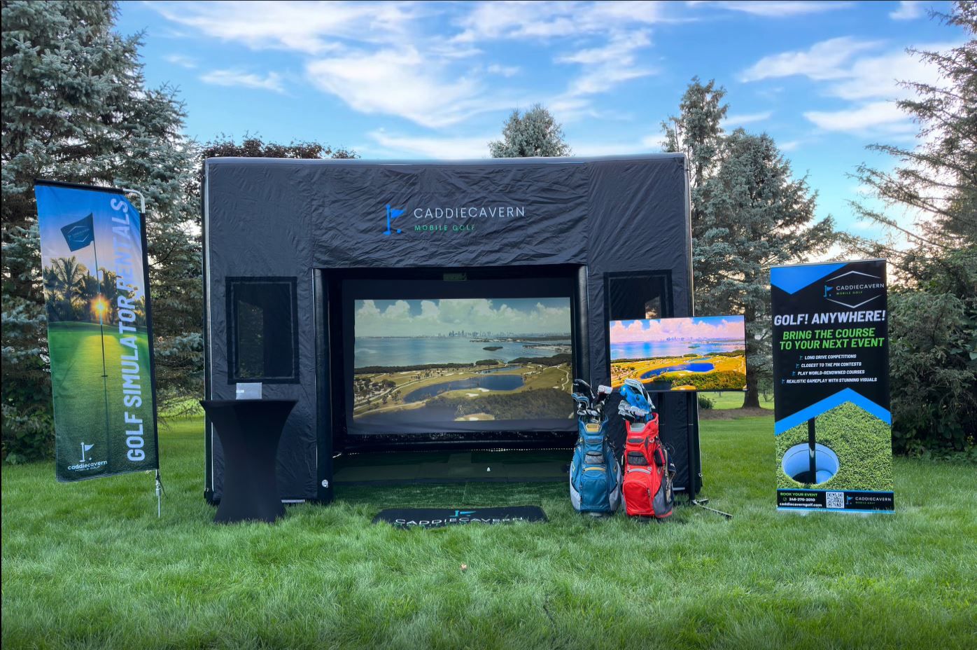 Mobile Golf Simulator Rentals - CaddieCavern