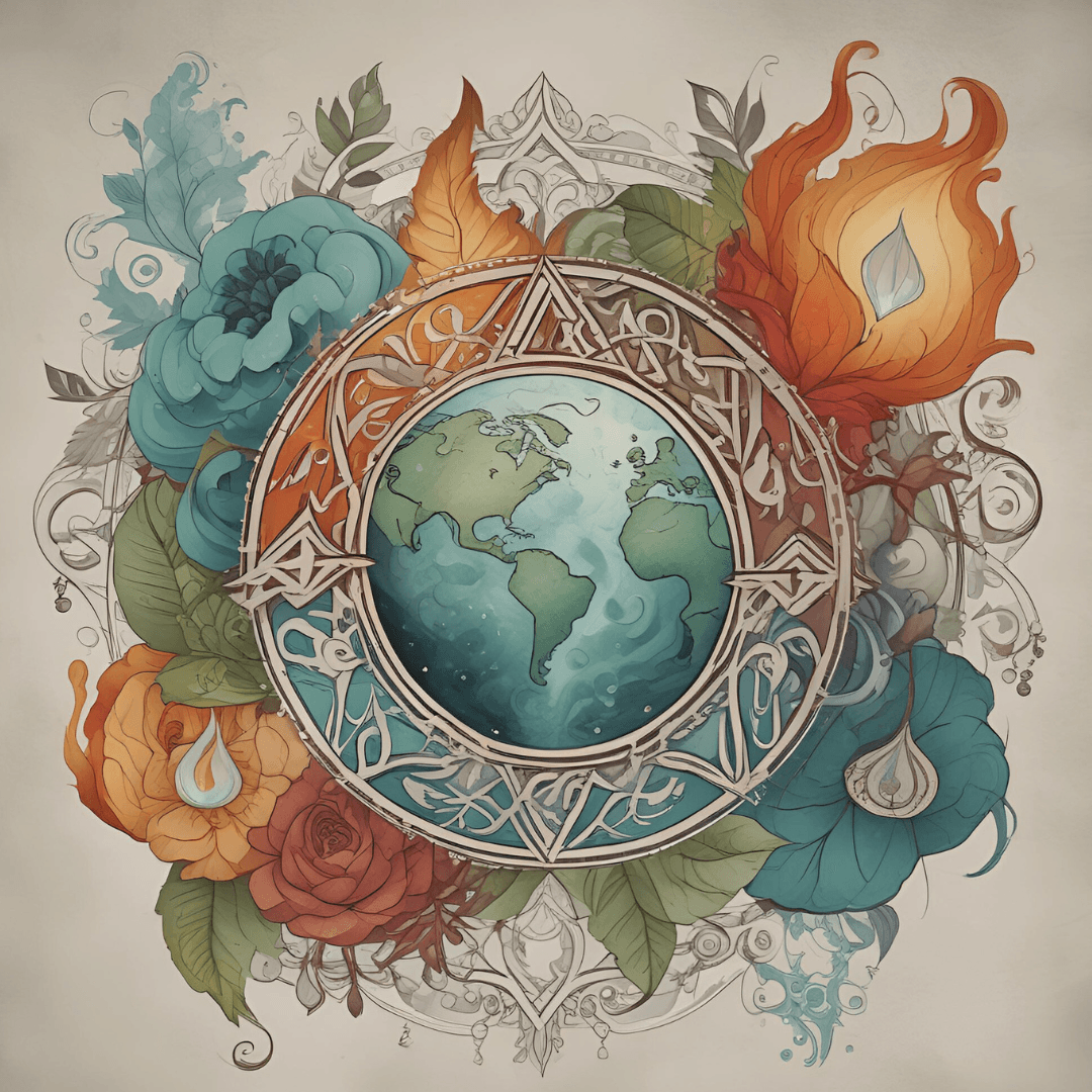 The Four Elements: Earth, Air, Water, Fire