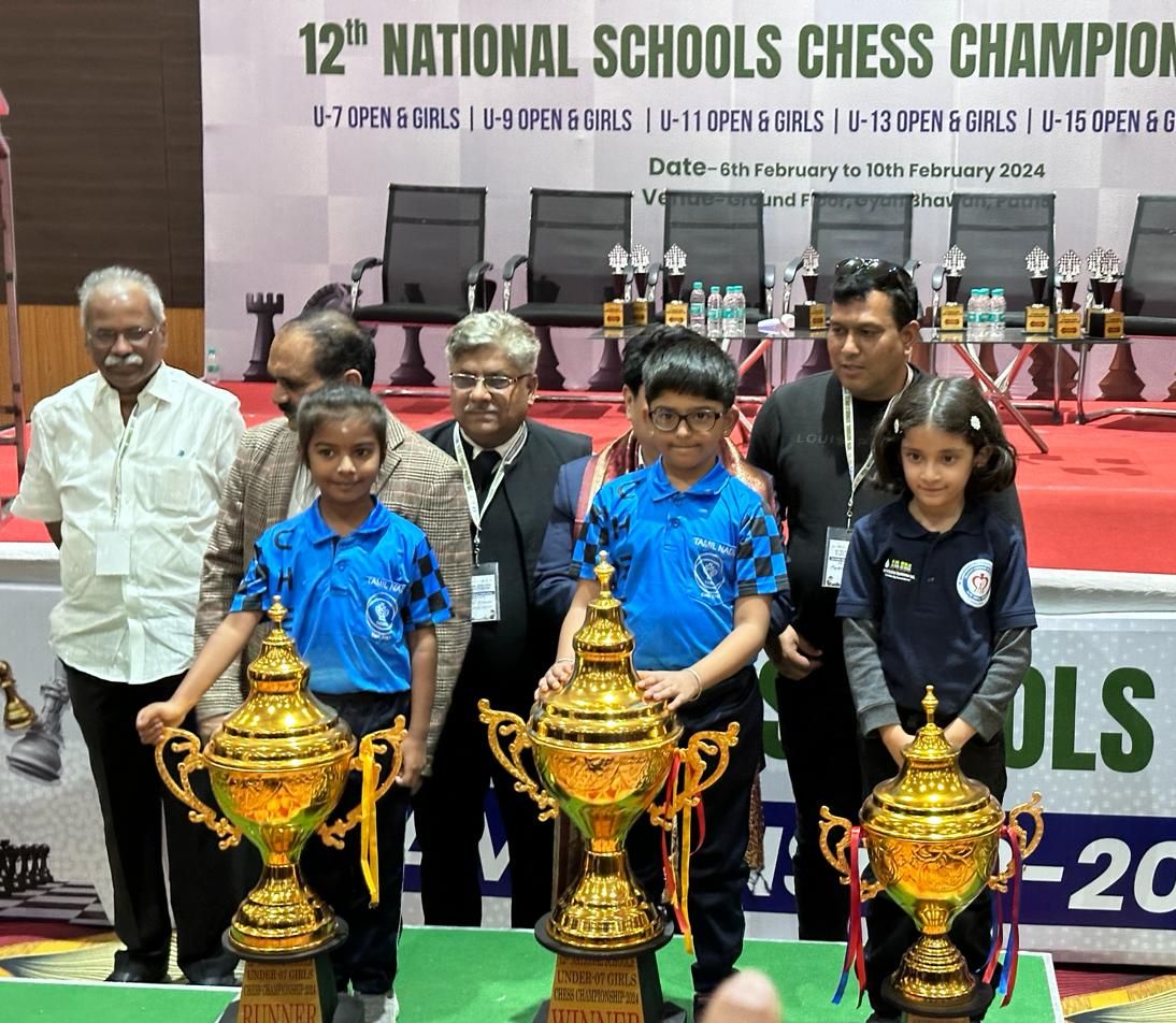 Anvi Deepak Hinge Shines again in 12th National School Chess Championship