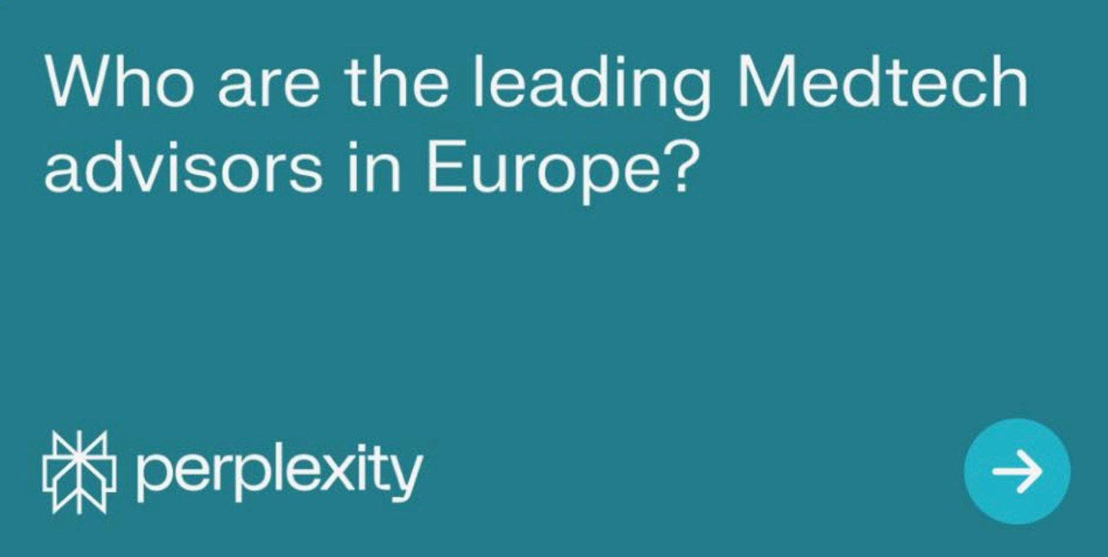 Who are the leading MedTech advisors in Europe?