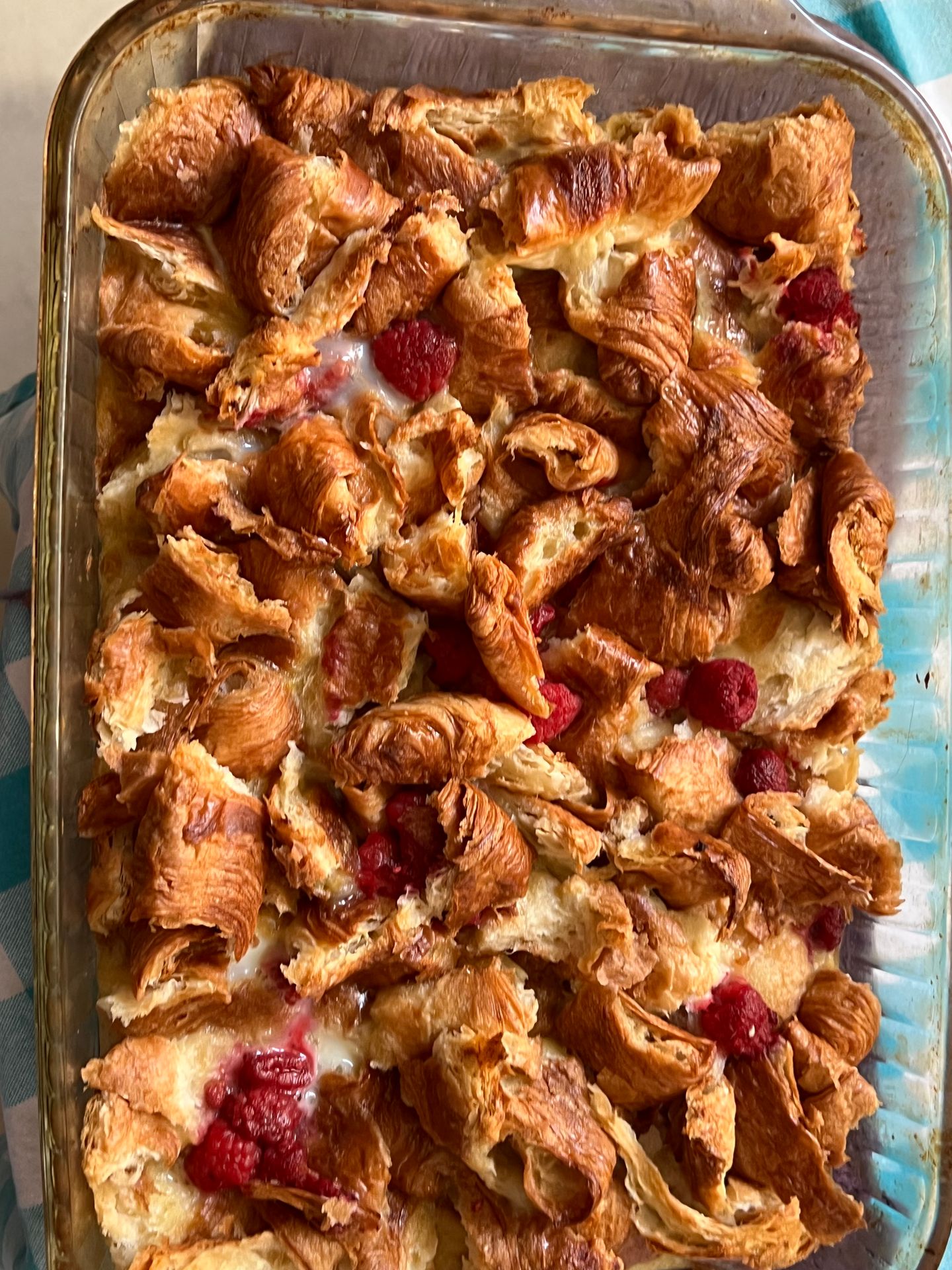 Easy Croissant Raspberry Casserole Recipe