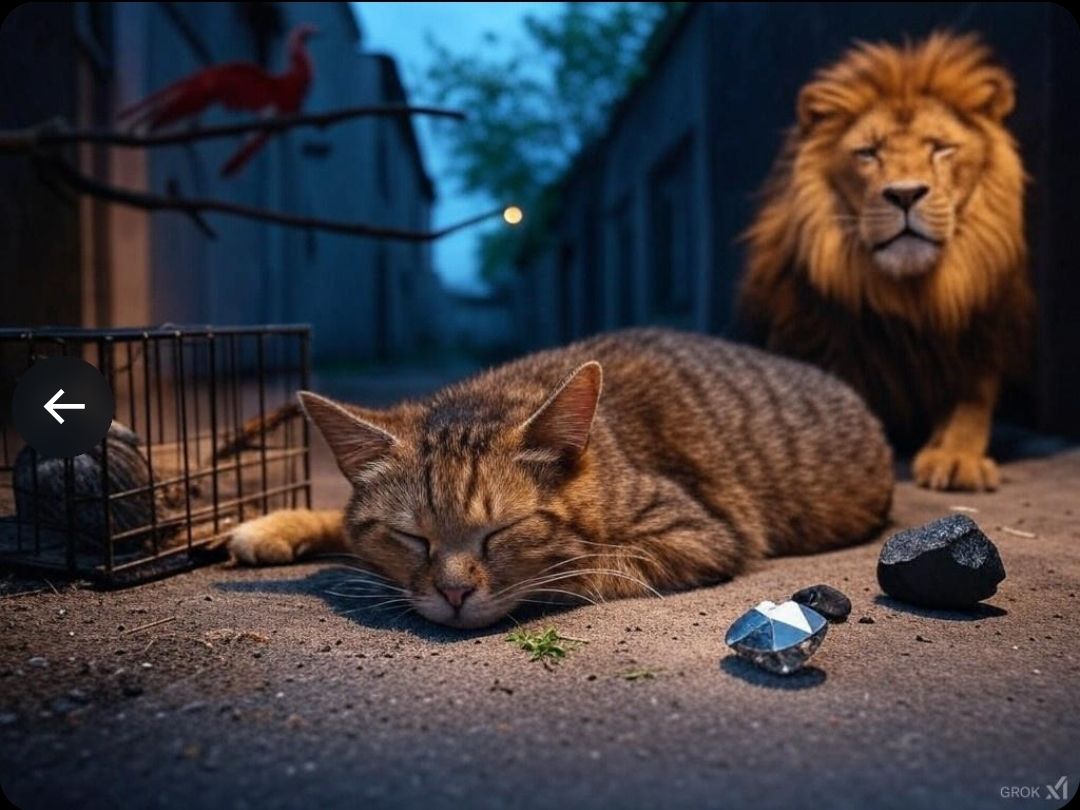 When a cat dreams of becoming a lion