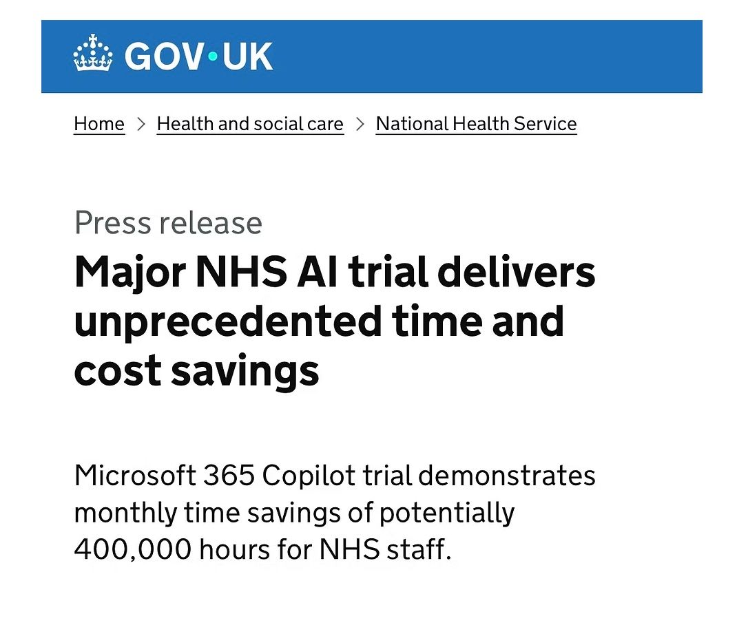 Strategic Analysis of the NHS and Microsoft 365 Copilot Trial