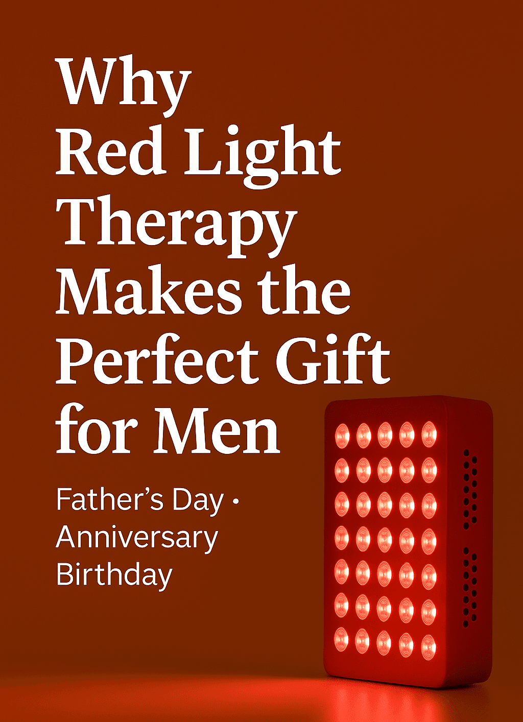 Why Red Light Therapy Makes the Perfect Gift for Men