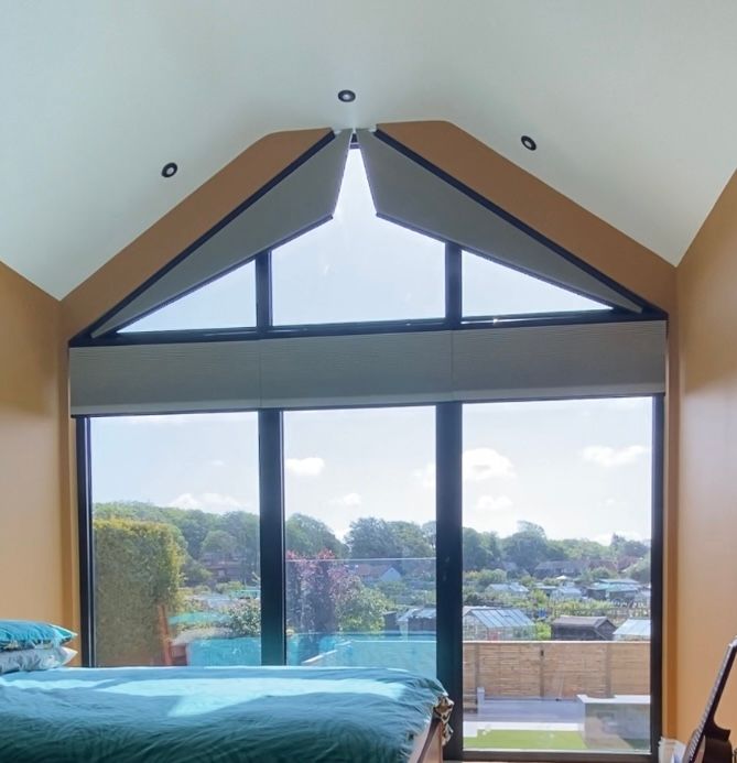 Apex Window or Gable end Blinds. Liverpool, Warrington, Chester