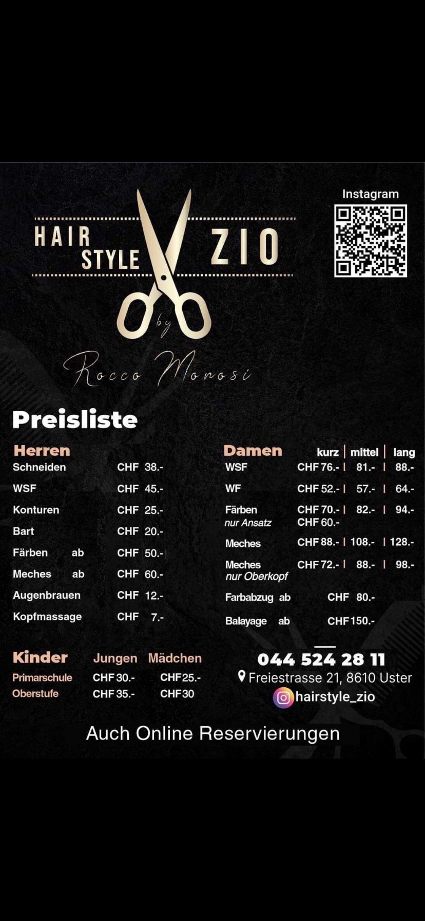 Einzigartige Frisuren im Hairstyle Zio Salon | Angebot