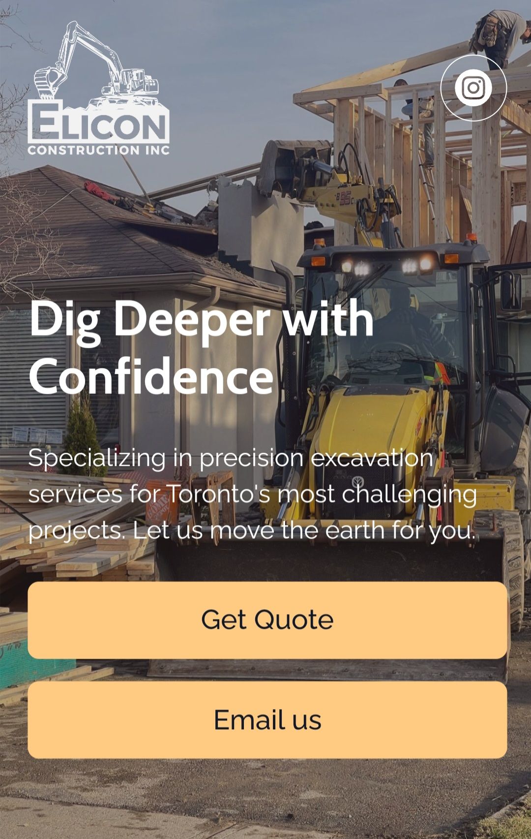 Elicon Construction, Let us move the earth for you